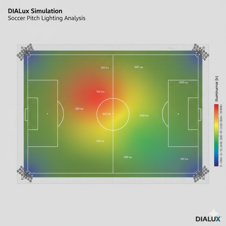 Sports Field Lighting Design Guide: Lux Levels, Layouts & Cost (2026)